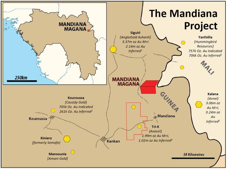 The Mandiana Project | Volcanic Gold Mines Inc.
